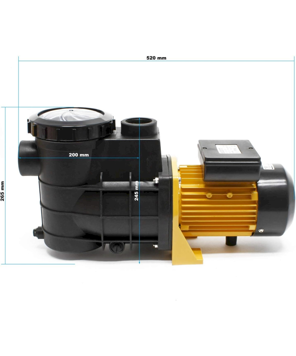 WilTec Pompe piscine 14500l/h 750 watts Pompe filtration Circulation Eau Pool Whirlpool Jardin