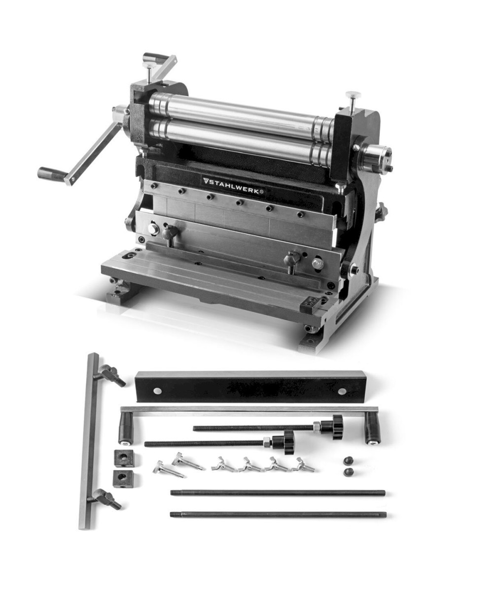 STAHLWERK Plieuse de tôle BM-305 ST Appareil combiné 3 en 1